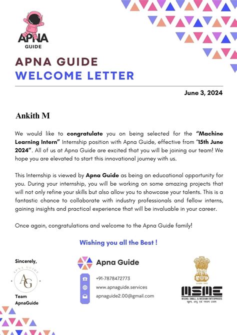 ankith m on linkedin apnaguide internship careergrowth learningexperience