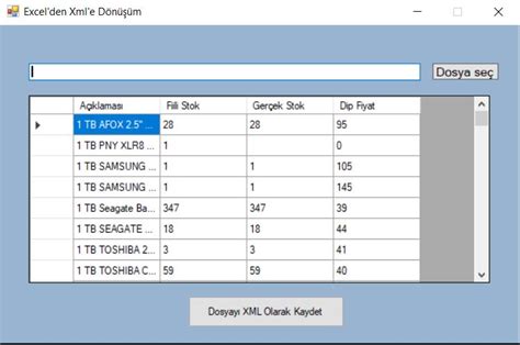 Github Gulistanayxml Exceldonusturucu Xml To Excel And Excel To Xml Converter