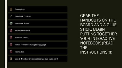 Class Work Notes And Homework