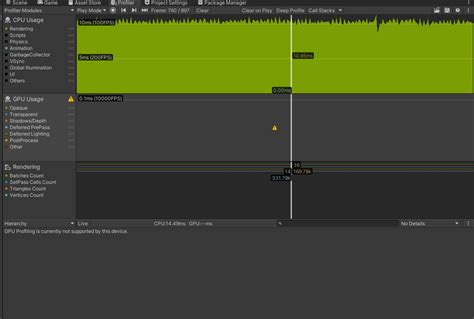 gpu profiling not supported by oculus quest with urp 11 12 for unity