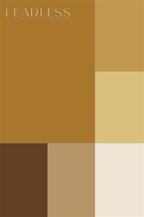 Fearless Era Color Palette Swift Colours Taylor Swift Album Taylor