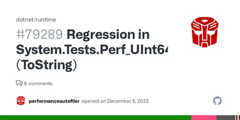 Regression In Systemtestsperfuint64 Tostring · Issue 79289