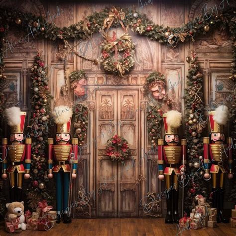 Nutcracker Digital Backdrop Overlay Background Holiday Event Photo