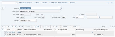 Supply Planning On Fashion Contracts With SAP S H SAP Community