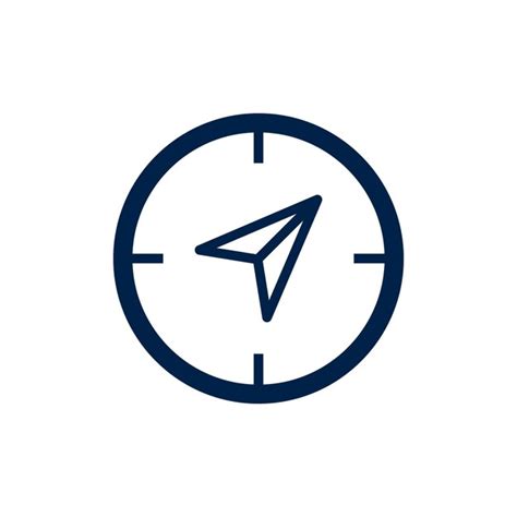 Premium Vector Compass Icon On White Background Vector Illustration