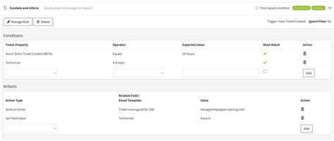 Time Based Ticket Automation Rules Atera Support