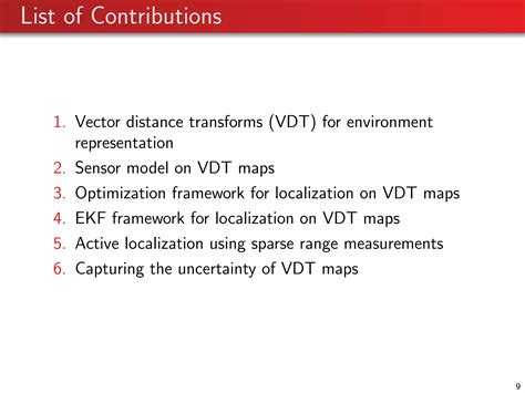Vector Distance Transform Maps For Autonomous Mobile Robot Navigation Ppt