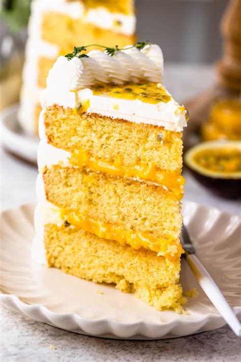Passionfruit Cake Tropical Dessert Recipe Passionfruit Cake Tropical Dessert Recipe
