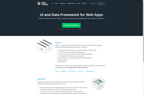 Agile Toolkit Open Source Php Framework For Faster Web App Development