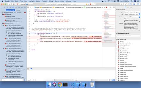 After Pod Installation For React Native Date Time Picker Build Getting Failed Issue