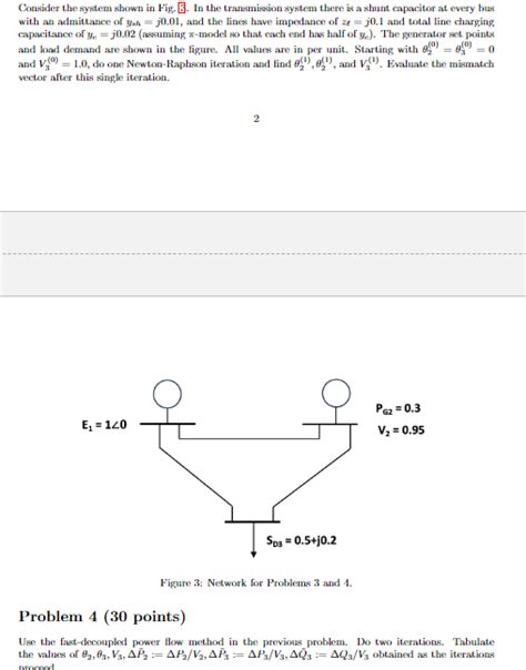 Solved Given The Following Three Bus System As Shown In Fig