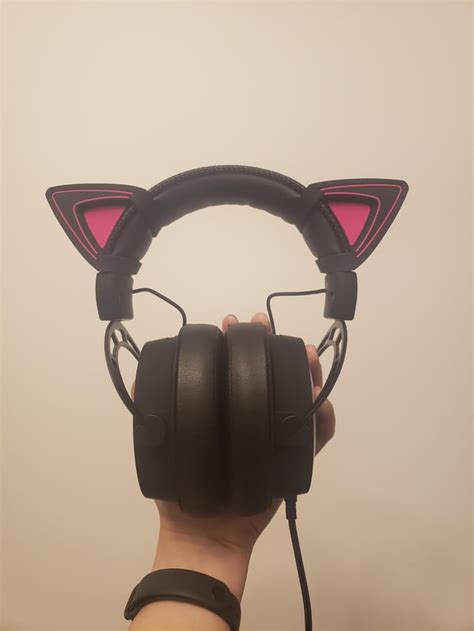 In Case Anyone Here Is Wondering If Razer Kitty Ears Fit On The Hyperx
