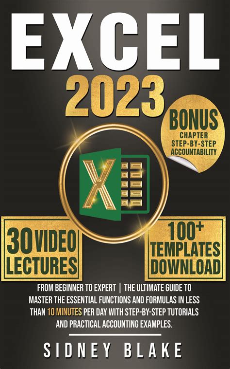 buy excel 2023 from beginner to expert the ultimate guide to master the essential functions