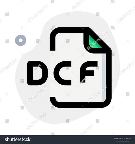 Dcf File Format Used Multimedia Files Stock Vector Royalty Free Shutterstock