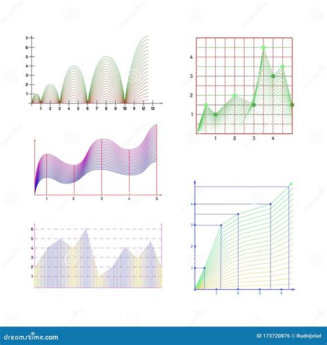 Business Data Market Elements Charts Diagrams Math Function Graphs