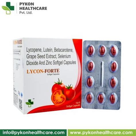 Lycopene Capsule Packaging Size 1010 Capsules At Rs 200box In Panchkula