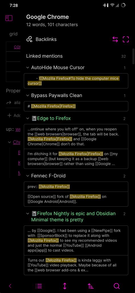 Mobile Or Reading Tapping A Link In Incoming Links Outgoing Links