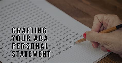 Crafting Your Aba Personal Statement Your Path To Becoming A Bcba Ambitio