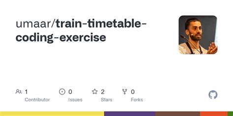 github umaar train timetable coding exercise