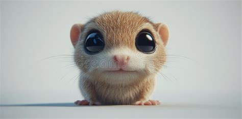 A Small And Cute Primate With Big Eyes Explores A Bright Surface In The