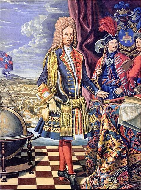 Ceremonial Portrait Of Alexander Danilovich Menshikov Russian