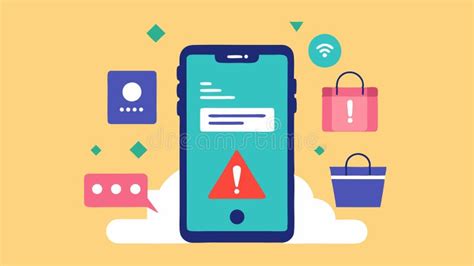 Alert Notifications An Illustration Featuring A Smartphone Displaying Various Alerts And