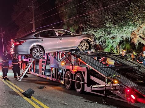 Nissan Driver Ticketed For Driving Up And Partially Crashing Off Car