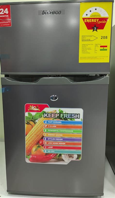 Chigo Crt 11c8 3star Tf 85l Double Door Refrigerator Gh