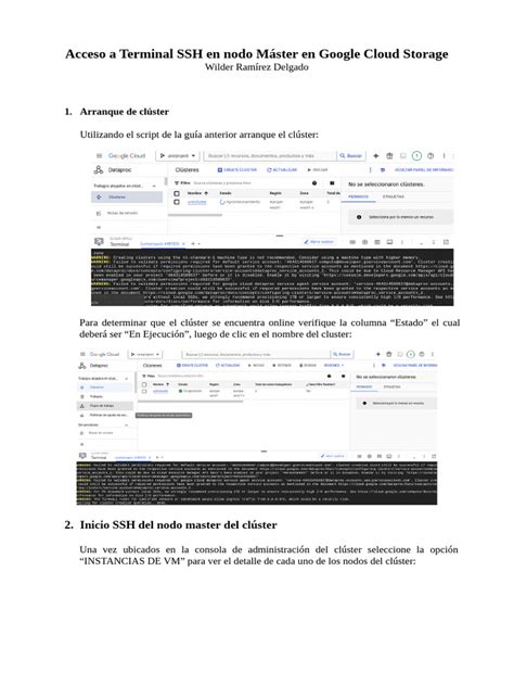 Accesoaconsolasshmasterclusterspark 1 Pdf