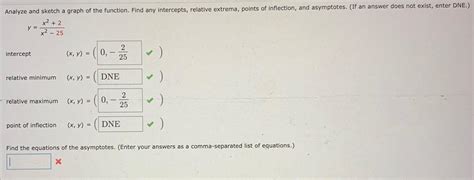 solved analyze and sketch a graph of the function find any