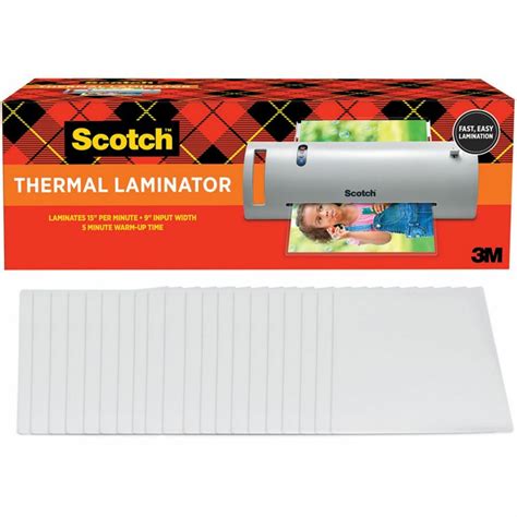 Scotch Thermal Laminator Combo Pack Laminators 3m