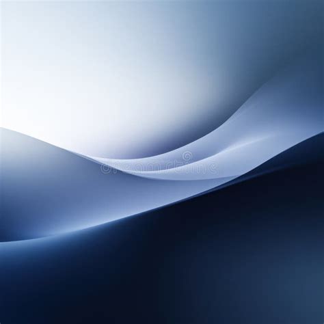 Soft Blue Waves Pattern With Gentle Flowing Curves And Light Gradients Stock Illustration