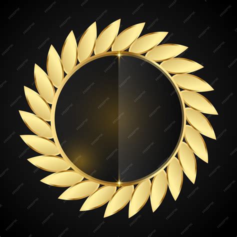 Premium Vector Floral Pattern Golden Shields Design