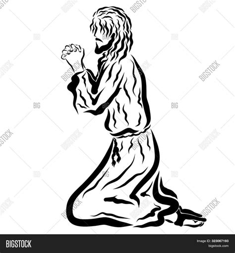 Человек на коленях рисунок 70 фото