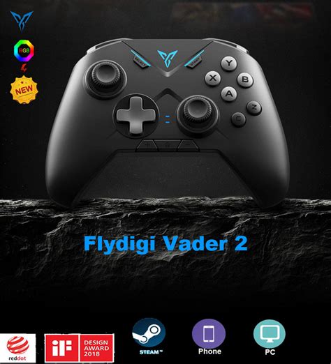 Flydigi Vader 2สาย ตัวควบคุมเกมไร้สาย Gamepad สำหรับไอน้ำ Pc Tv โทรศัพท์มือถือคอนโซลจอยสติ๊กเกม
