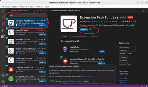 Installation De Visual Studio Code Avec Java