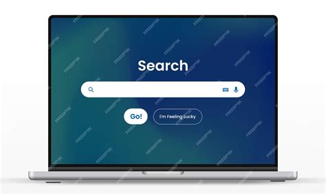 premium vector realistic search engine web browser window template
