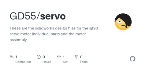 Github Gd55servo These Are The Solidworks Design Files For The Sg90