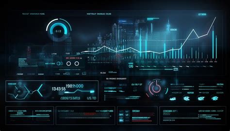 Premium Ai Image Futuristic Finance Digital Market Graph User