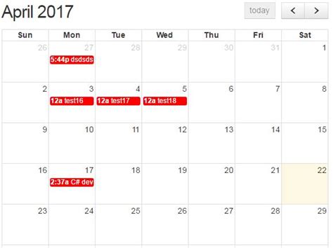 Javascript Full Angularjs Calendar Some Dates Hides After Change Month Stack Overflow