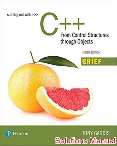 Starting Out With C From Control Structures Through Objects Brief