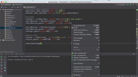 项目 Python开发跨平台的记事本 Statusbar YouTube