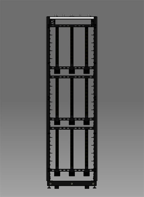 开放式机架单线机架 42u 600x1065 21 Step 模型图纸下载 懒石网