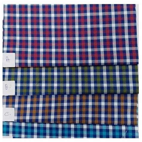 150 Gsm Checks Printed Cotton Fabric At ₹ 80meter Check Cotton