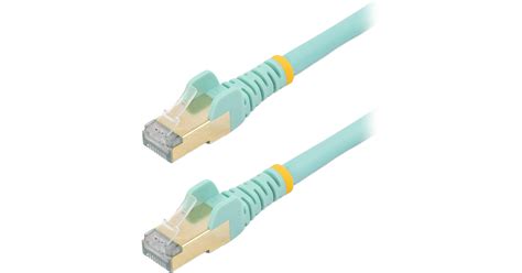 StarTech Cat 6a 10GbE RJ 45 Cable 6 Aqua C6ASPAT6AQ B H