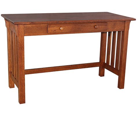 Wide Slat Mission Library Table Saugerties Furniture