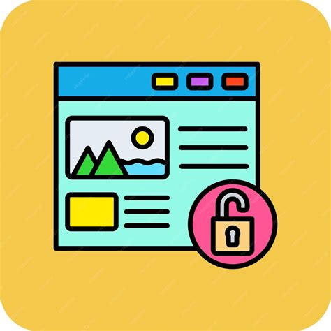Premium Vector Unsecure Icon