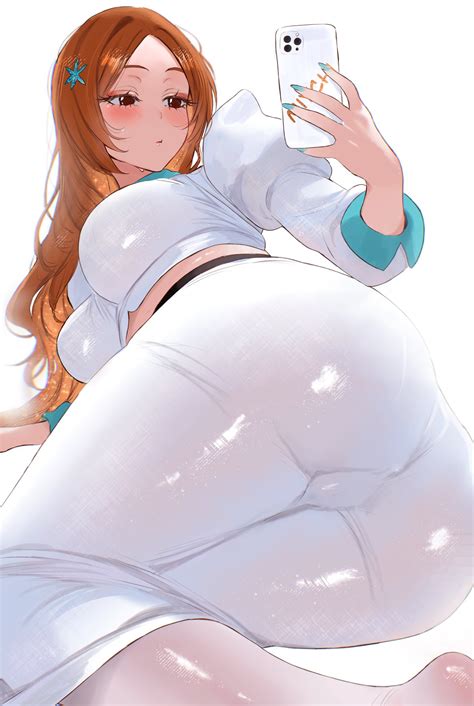 Miychi Inoue Orihime Bleach Bleach Sennen Kessen Hen Highres 1girl Ass Blue Nails Blush