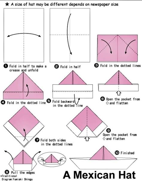 How To Fold A Paper Hat Origami Hat Guide Artofit