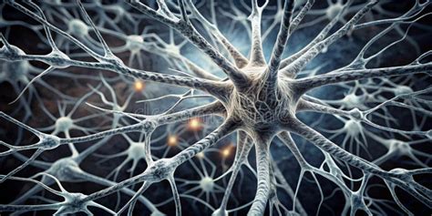Intricate Neural Network Microscopic View of Neuron Connections. Generative AI Stock ...